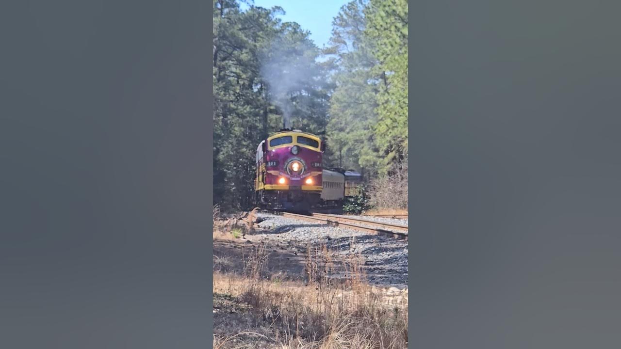 ACWR Special Train Rolling Through the Crossing with a Smoke Show - YouTube