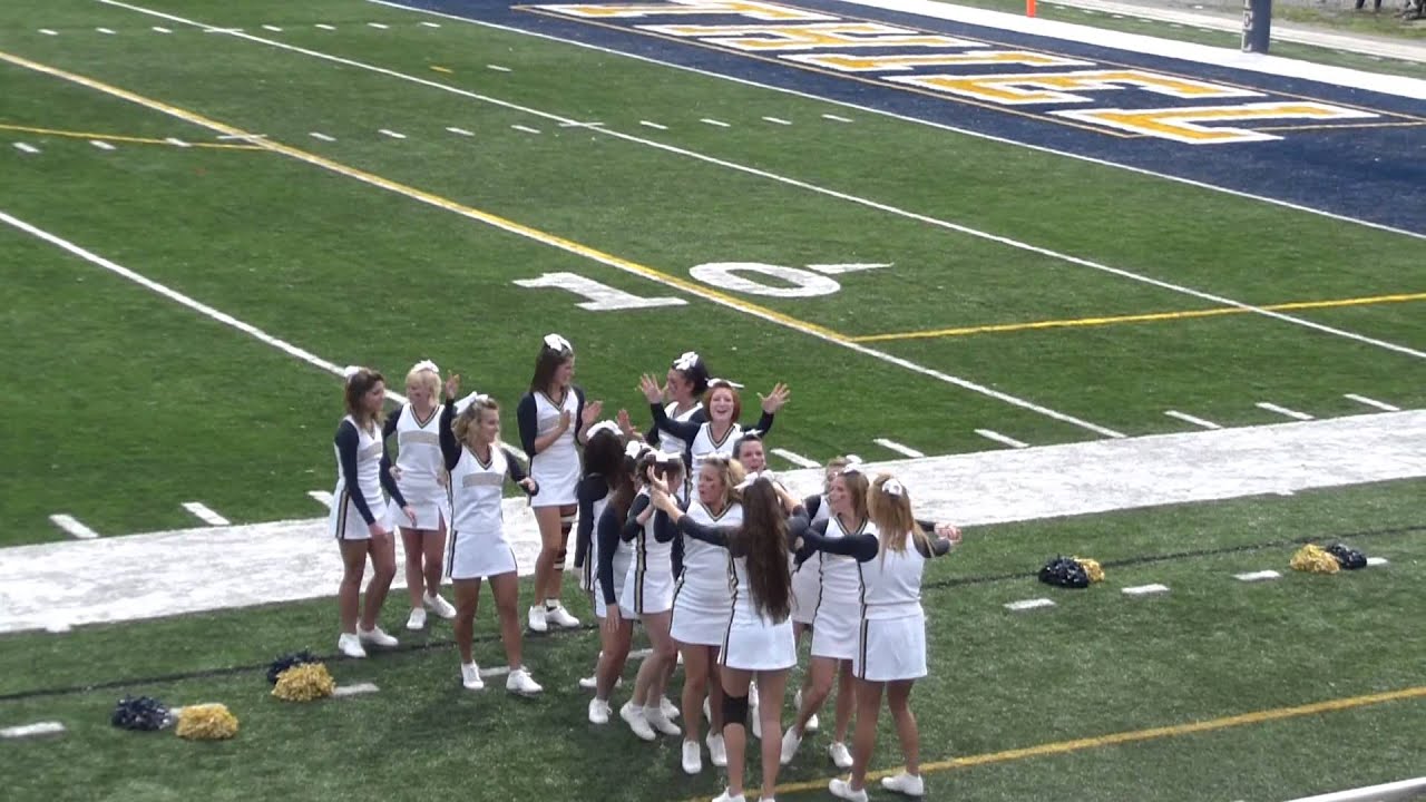 Thiel College - Tomcat Cheerleaders - 9-1-2012 - YouTube