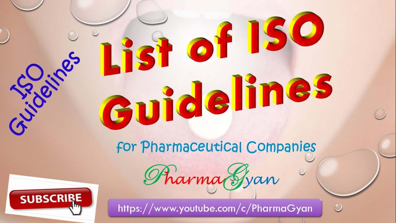 ISO Guidelines List - YouTube