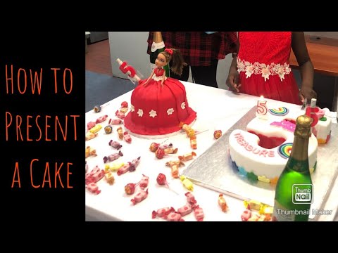 How to Present a Cake 01/ Cake Presentation Ideas/ Colour ...