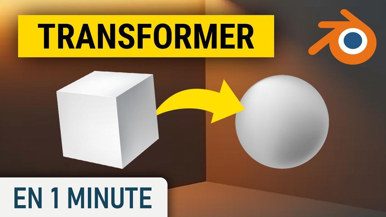 Transformer un cube en sphère sur Blender - YouTube