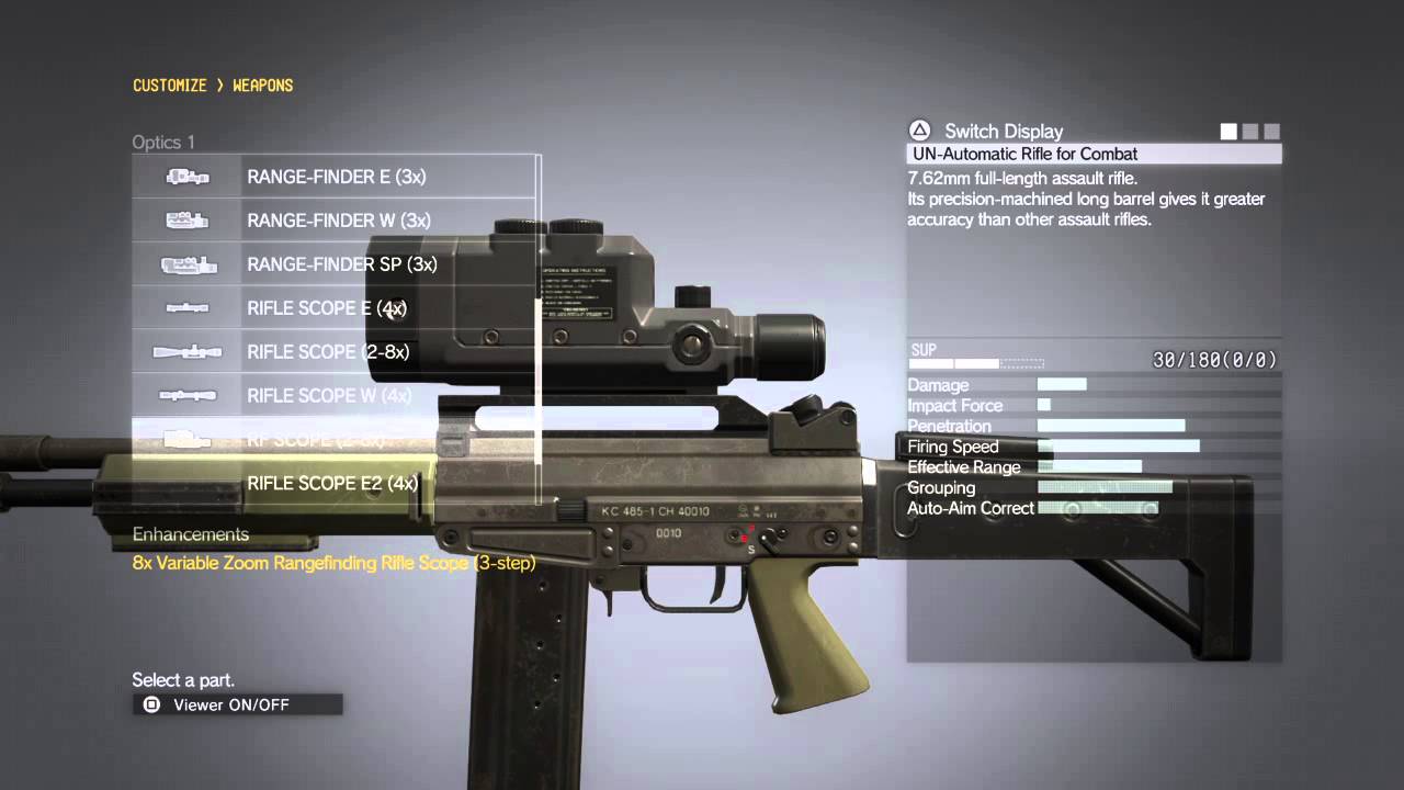 METAL GEAR SOLID V: TPP Weapon customize 2 - YouTube