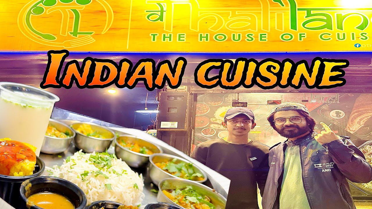 Indian Thali in Hussainabad Food Street With Family |Sameer kay vlogs|@RaviTeluguTraveller - YouTube