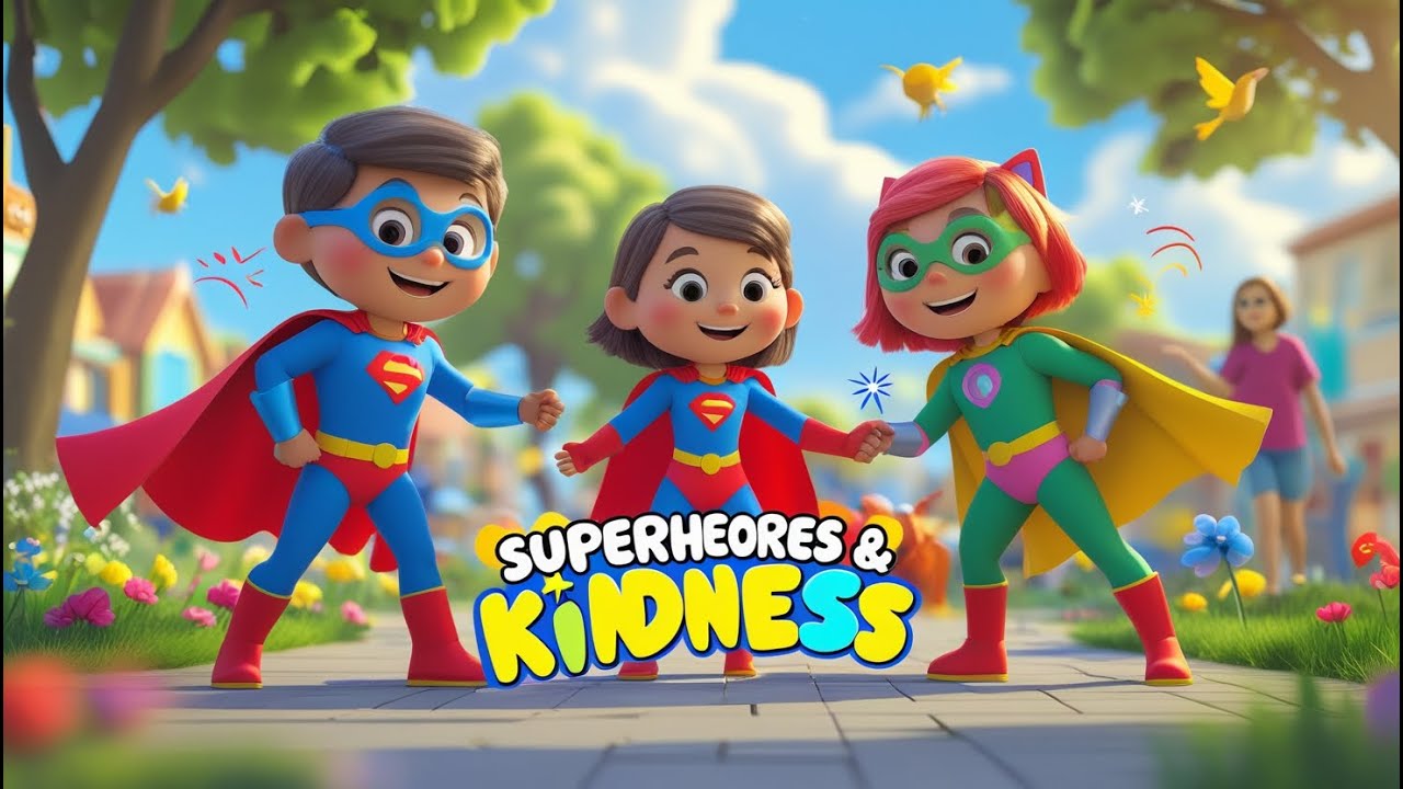 “Superheroes & Kindness 🌟 | Heartwarming Kids Story of Brave and Caring ...