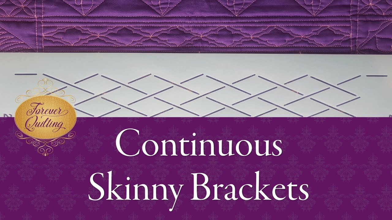 Skinny Bracket Design - using a 1" X 2" diamond stencil - YouTube