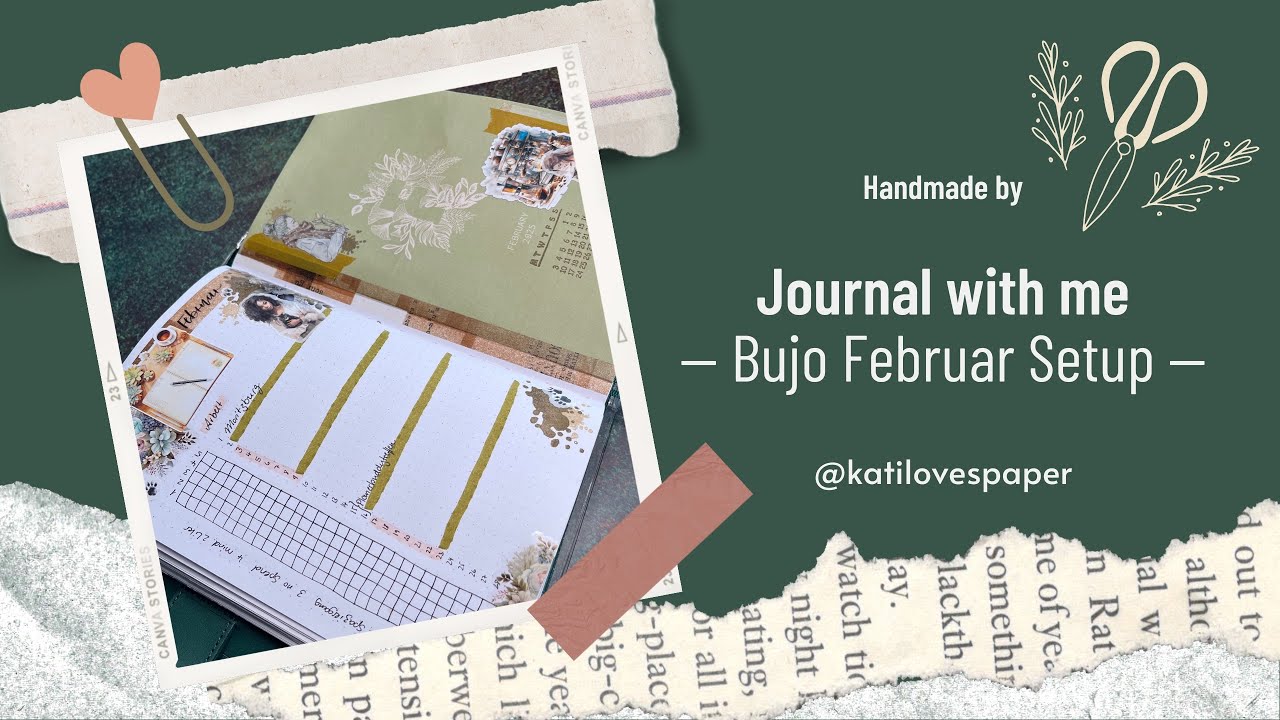 Journal with me 💚 | Februar Setup im #bujo - YouTube