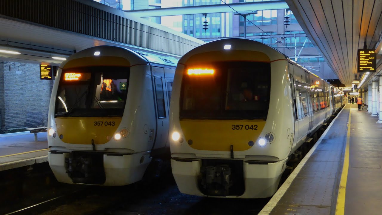C2C Train - London Fenchurch Street to Rainham, Essex (Evening) - YouTube