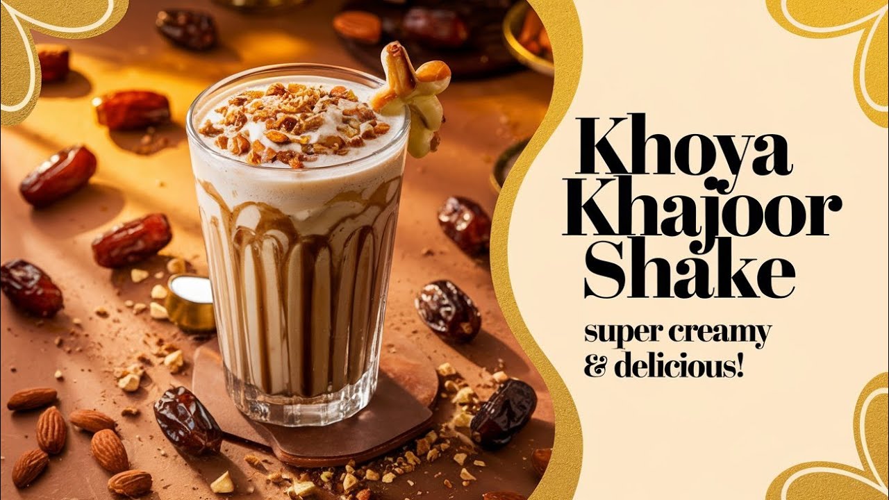 💛 Khoya Khajoor Shake | Creamy & Delicious Energy Booster | Taste Tales ...