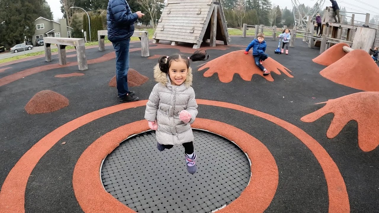 Penzer Park - Scooter Ride and Trampoline for Kids - YouTube