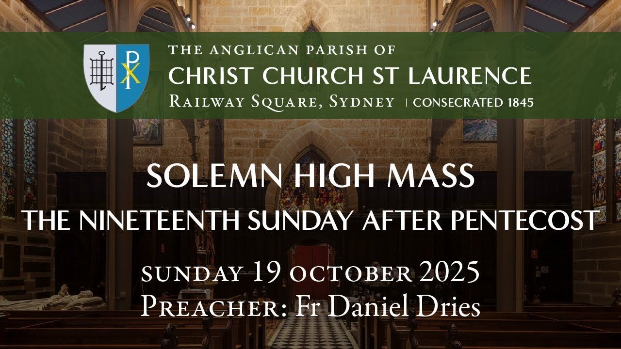 Pentecost 19 - Solemn High Mass (Sunday 19 October 10.30am) - YouTube