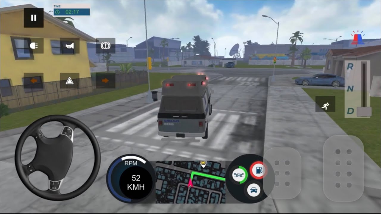 Ambulance Fast Driving Emergency Call Mobile Game play - YouTube