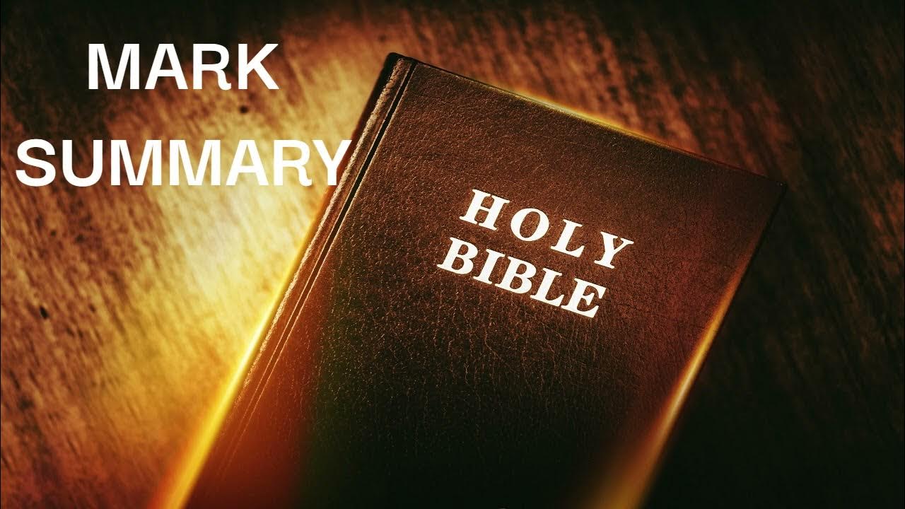 The Gospel Of MARK Summary Overview In The Bible | Bible Summary Of ...
