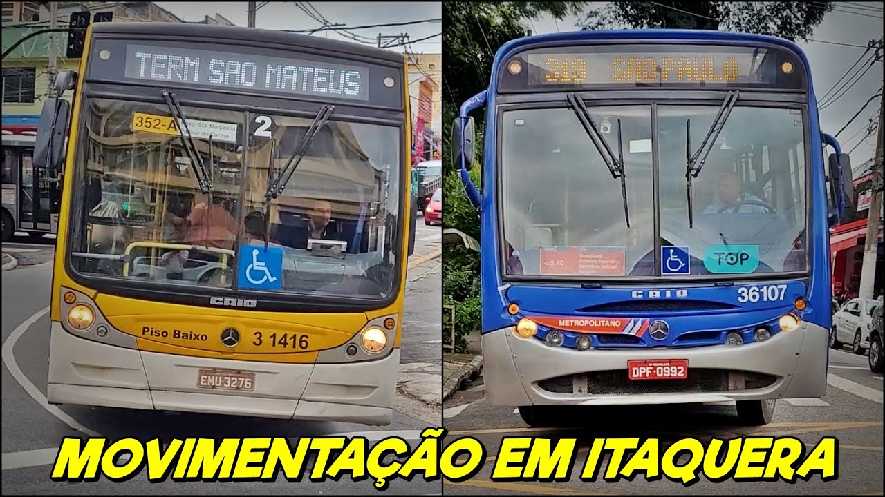 APACHE VIP 1 e MONDEGO HA - MOVIMENTAÇÃO DE ÔNIBUS no CENTRO de ...