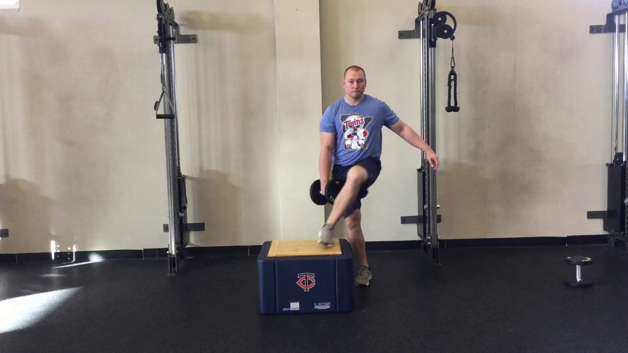 1 ARM DB LATERAL STEP UP - YouTube