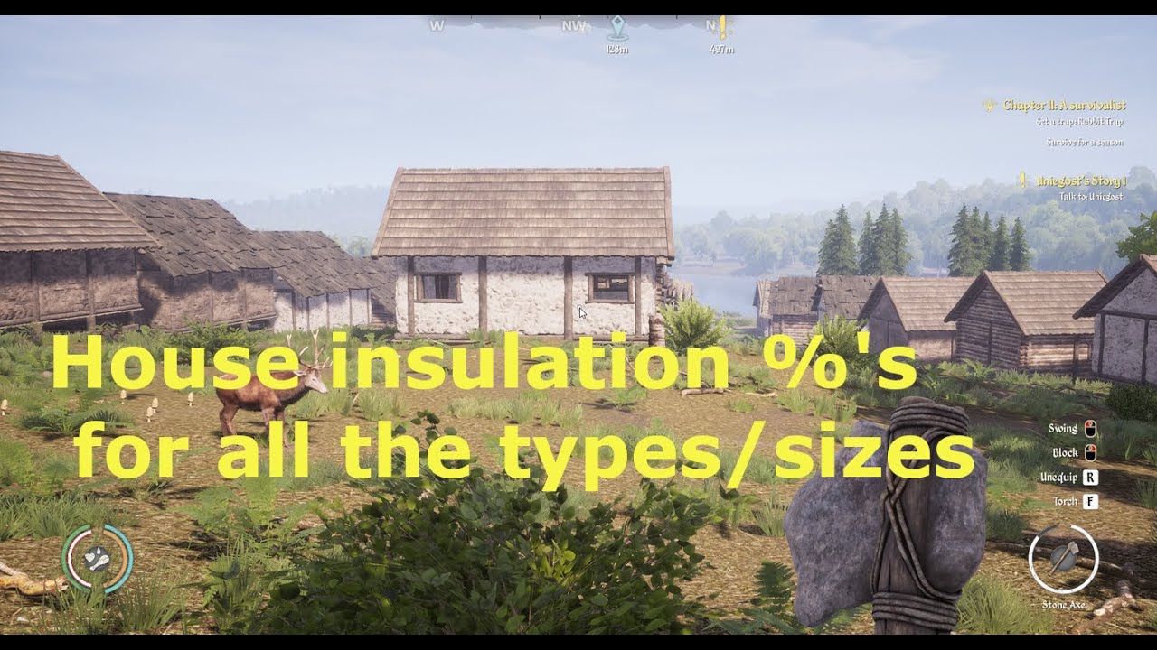 Medieval Dynasty . TIPS . Insulation %'s for all the house sizes ...