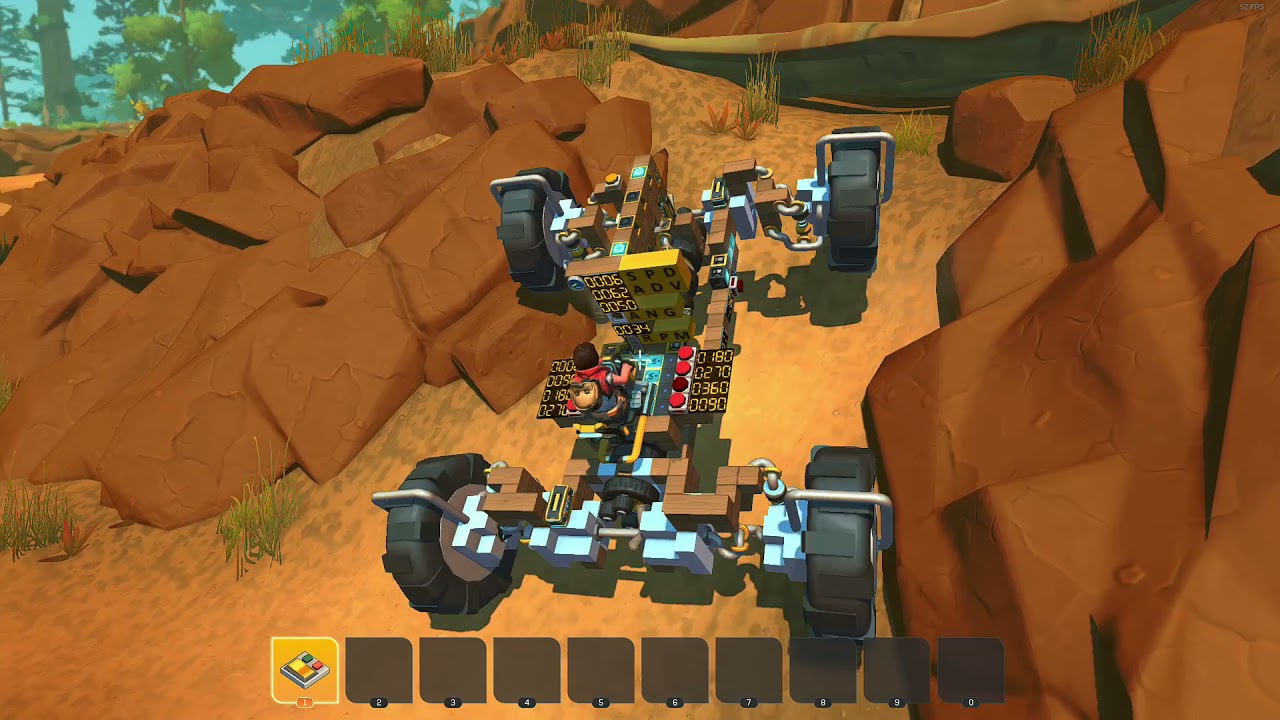 Scrap Mechanic: AWD Piston Car Rock Crawling - YouTube
