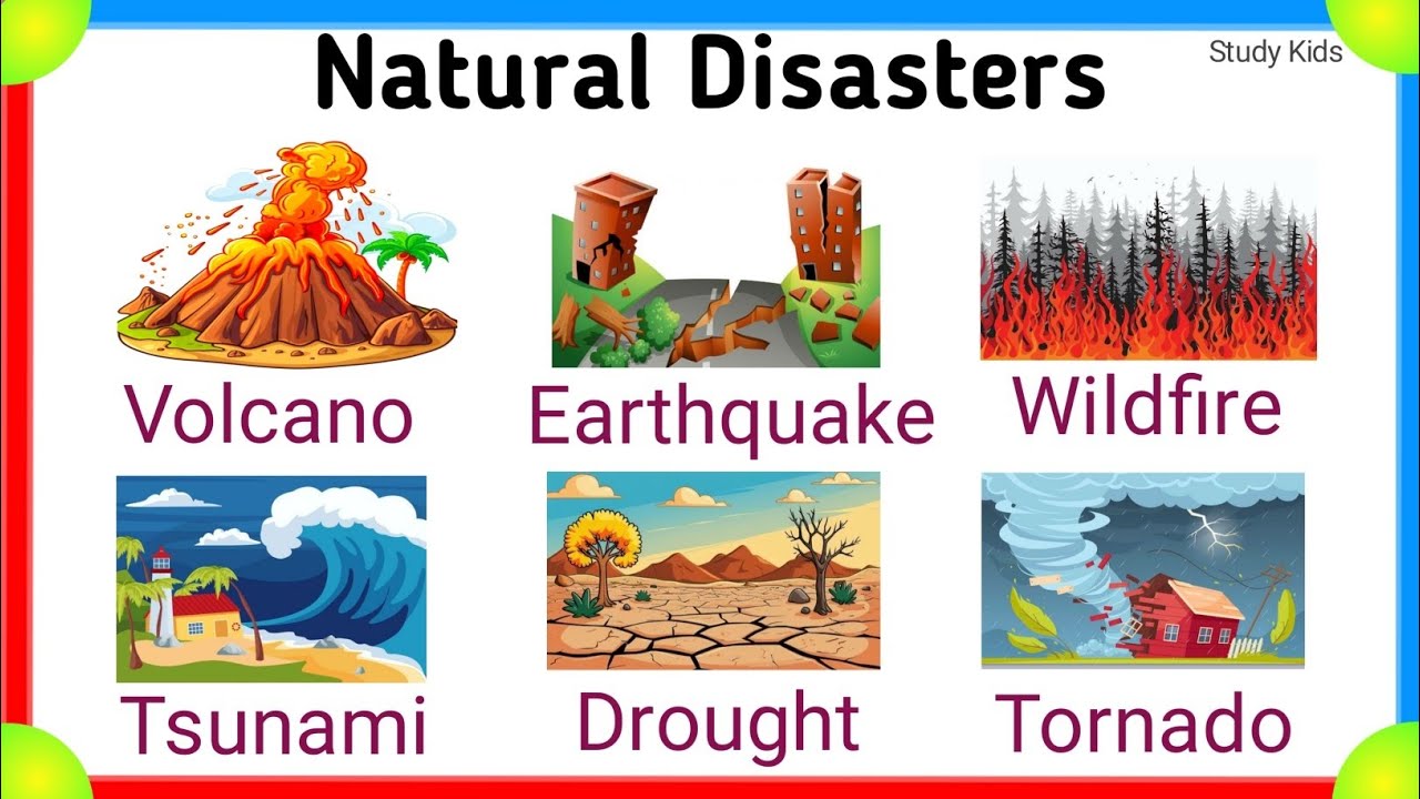 Top 10 Natural Disasters for Kids | Types of natural disasters ...