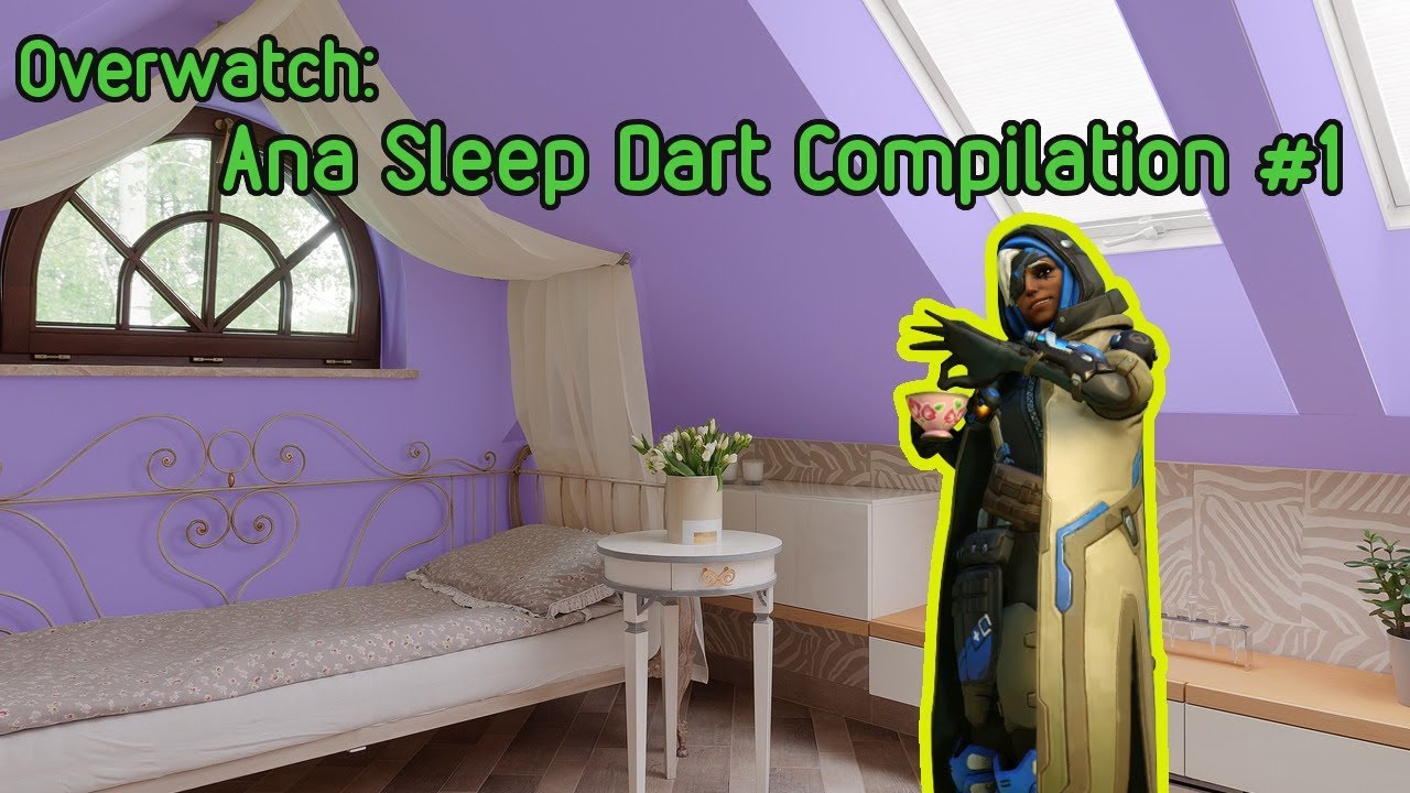 Overwatch: Ana Sleep Dart compilation #1 - Luckyb0ts! - YouTube