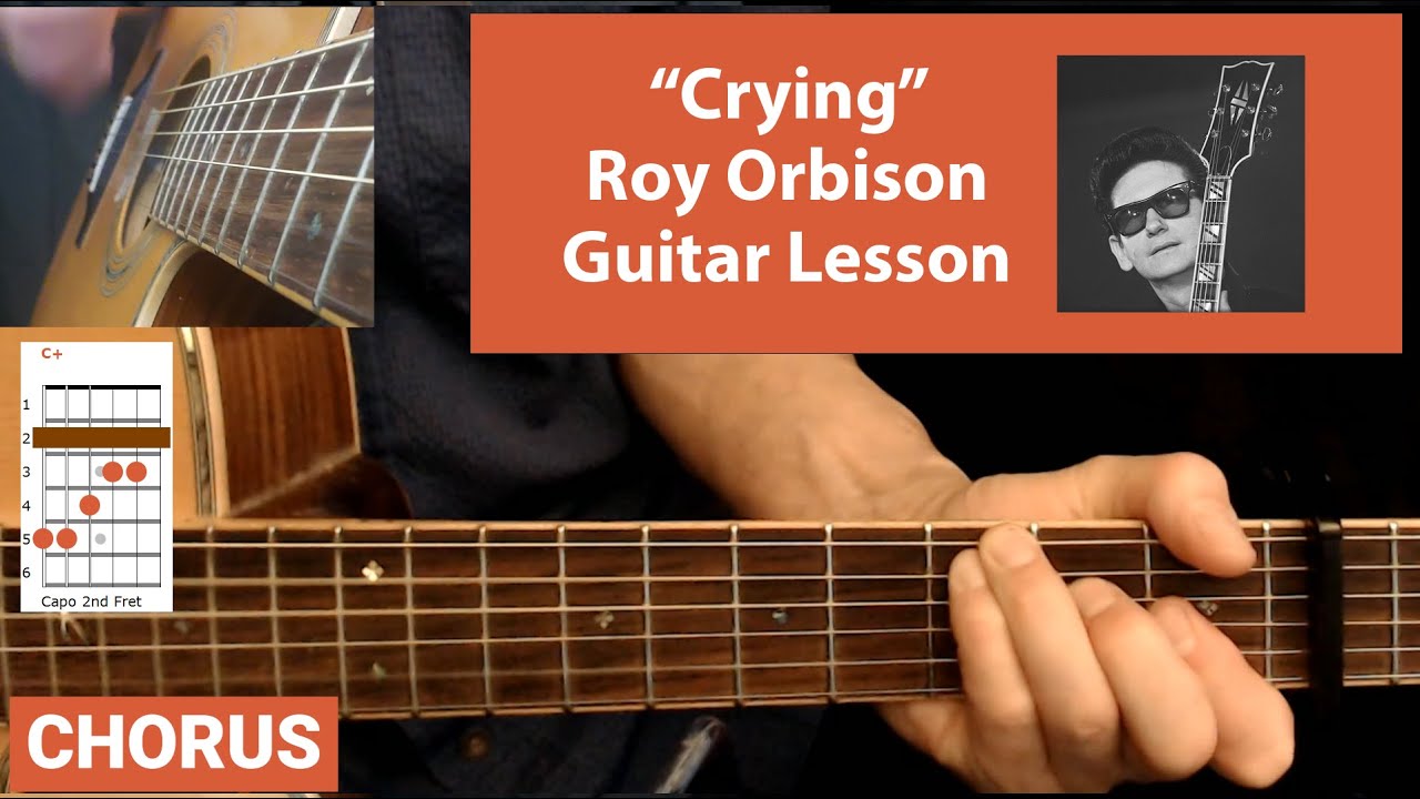 "Crying" by Roy Orbison Easy Play Guitar Lesson with Illustrated Chords ...