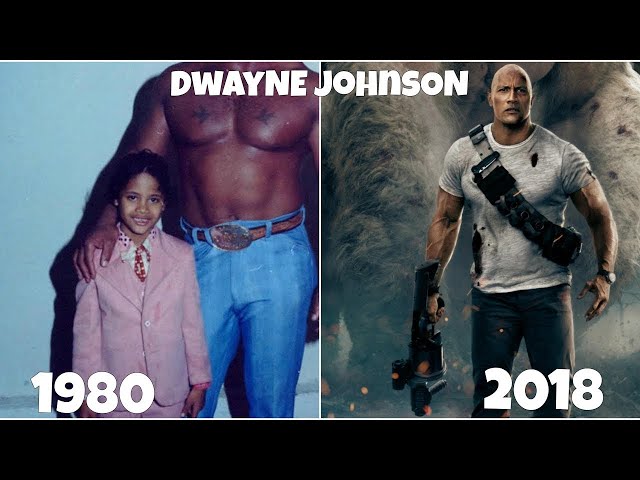 Dwayne Johnson When He Was A Kid