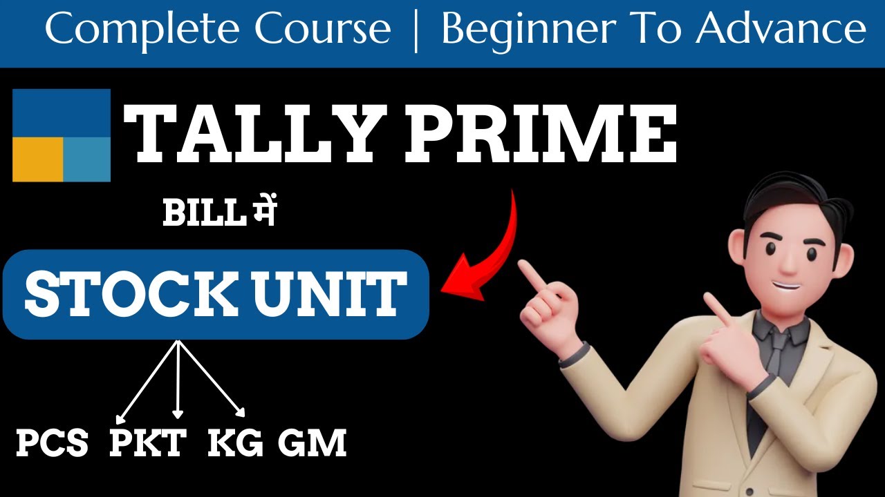 Tally Prime Stock Unit Creation | How to Create Stock Units in Tally ...