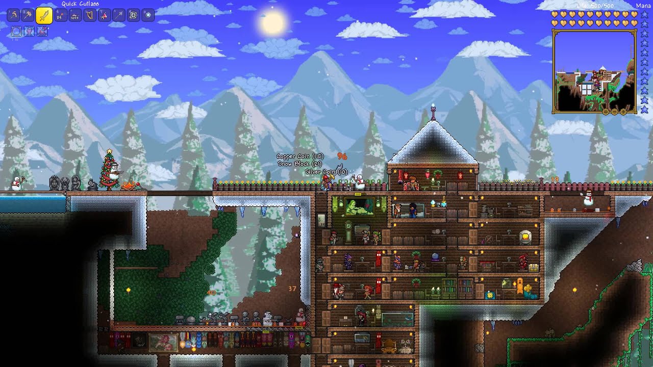 Terraria - Frost Legion Stuff - YouTube