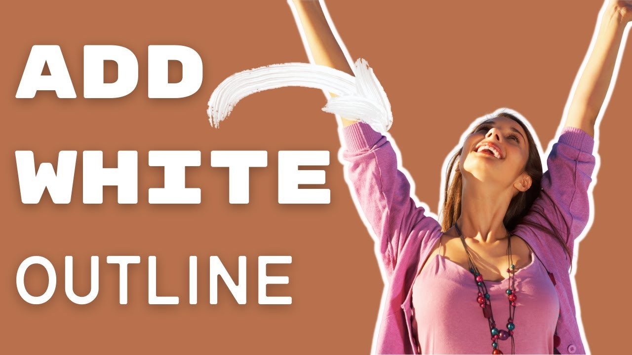 How To Add A White Line To Your Image In Canva - YouTube