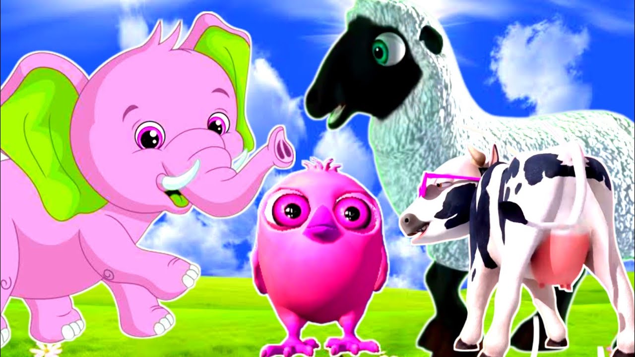 El Pollito Pia 3D animals game | Baby animal Cartoon Video | de la ...