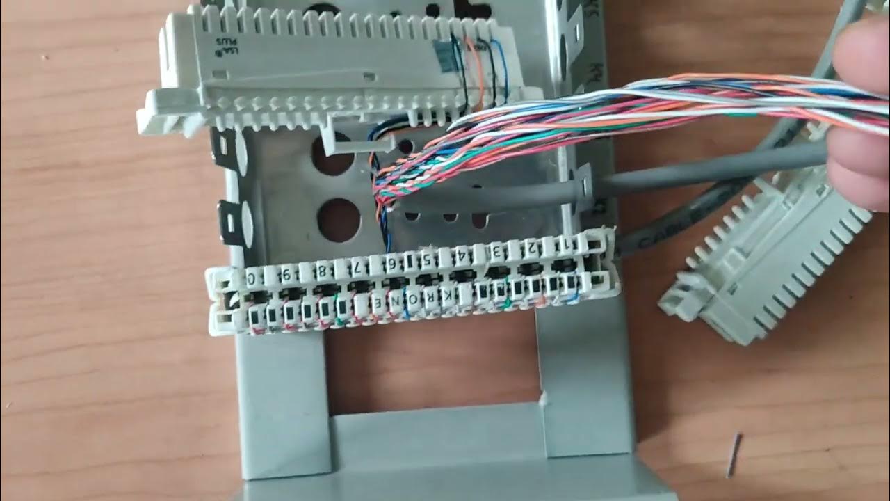 Puncom Mux Ddf Wiring With Color Coding Youtube