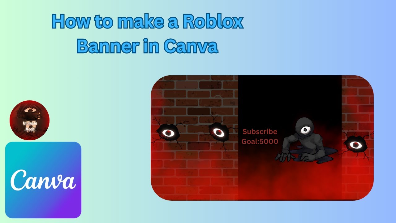 How to make a Roblox Banner in Canva - YouTube