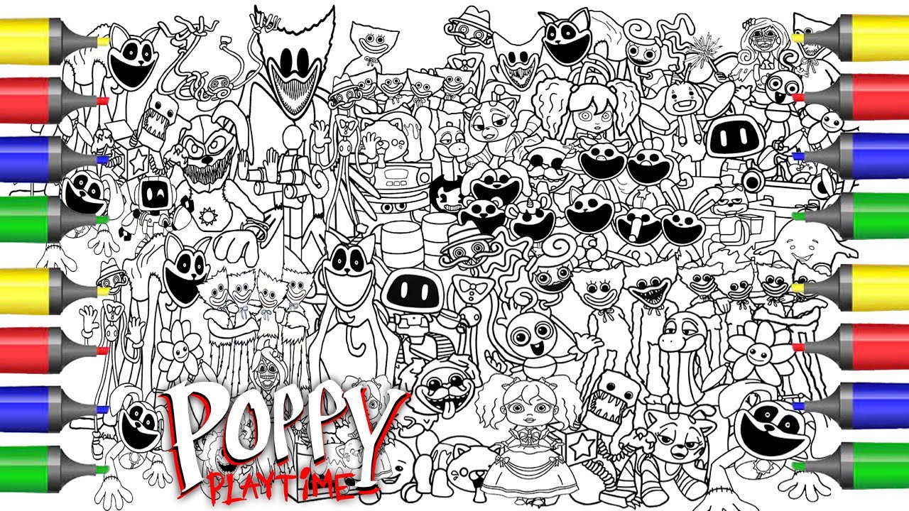 🌈 How to draw poppy playtime /ALL BOSSES AND MONSTERS FROM ALL CHAPTERS ...
