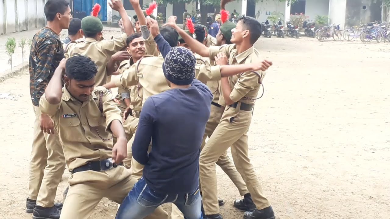 ncc cadets dance video|| ncc cadets dance performance || ncc farewell ...