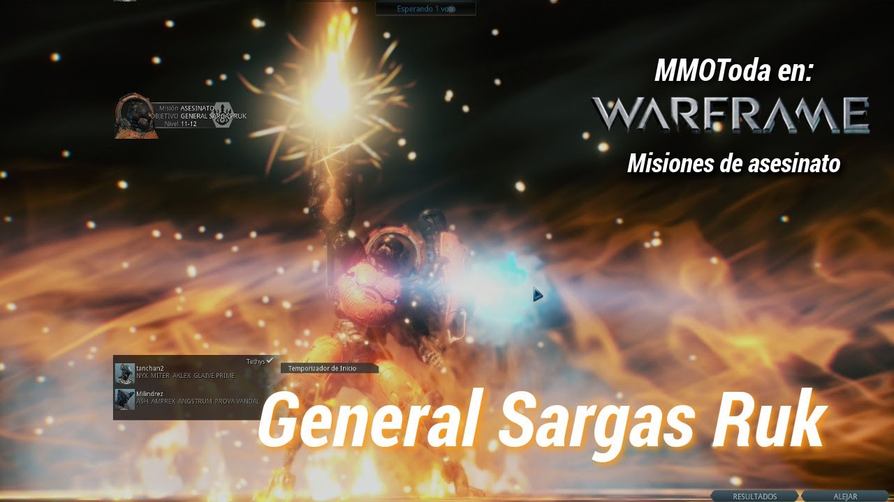 Warframe misión de asesinato en Tethys eliminando al jefe General ...