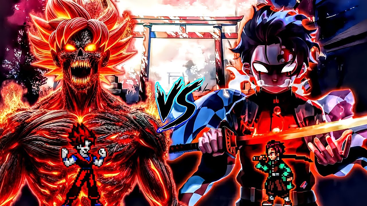 Goku Terror Final V2 OP (New) VS Tanjiro Chaos V2 OP in Mugen - YouTube