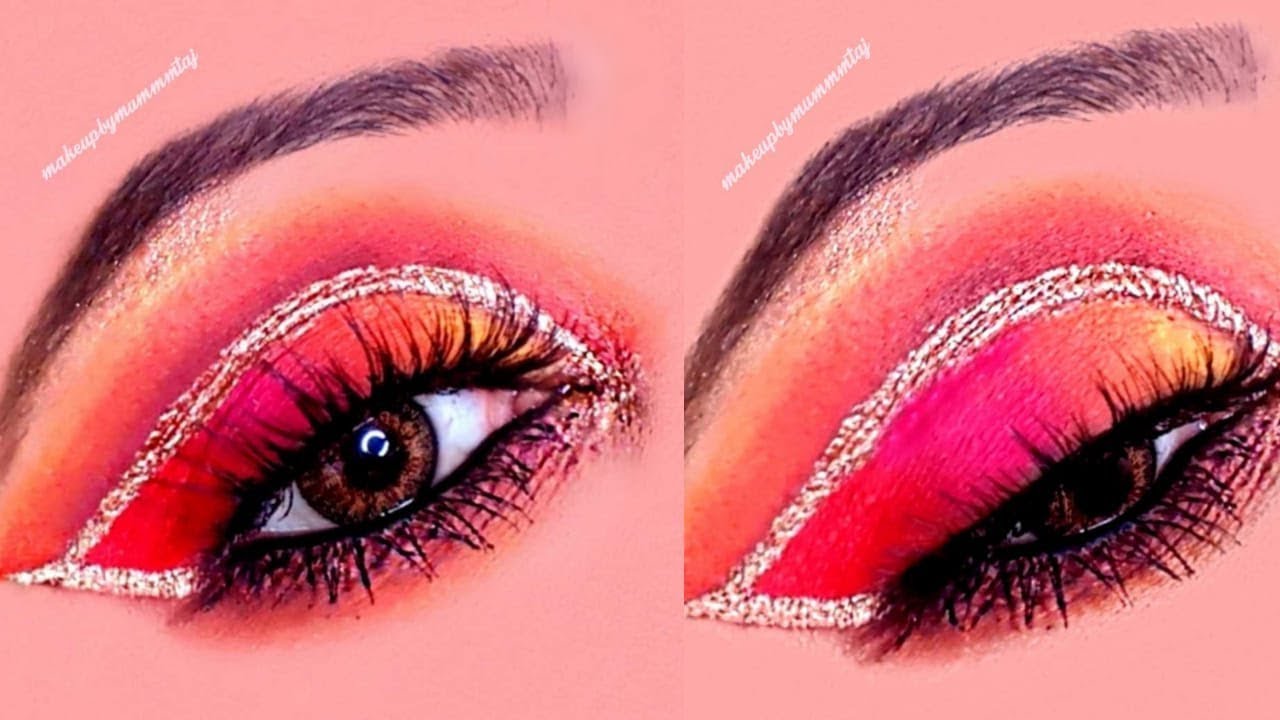 Sunset Eye Makeup Tutorial I MakeUpByMummmtaj - YouTube