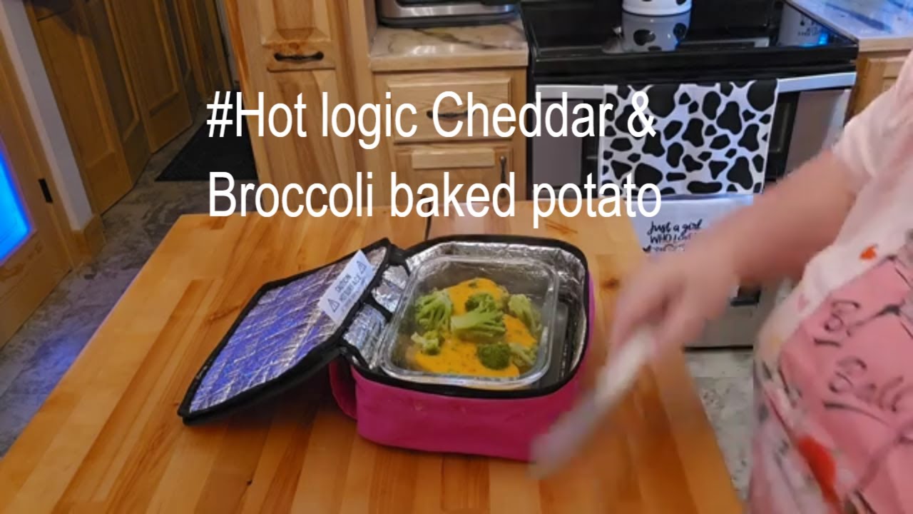 Left over magic with the #hotlogic Cheddar and broccoli baked potatoes ...