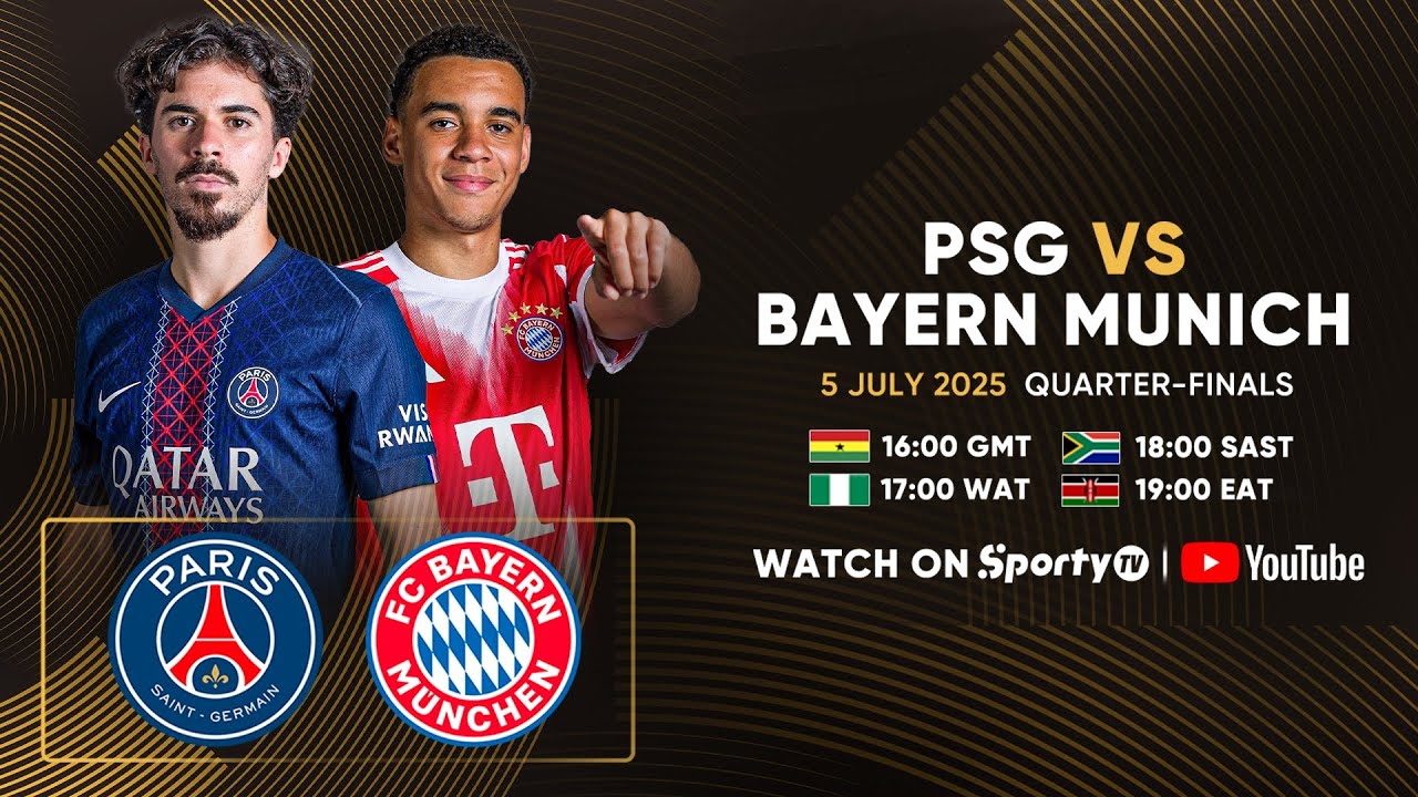 LIVE | PSG vs Bayern Munich | Quarterfinals | FIFA CLUB WORLD CUP ...
