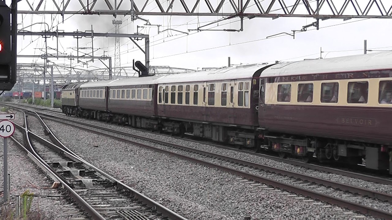 (HD) DRS 47790 & 47805 Power out of Rugby working the Northern Belle 20 ...