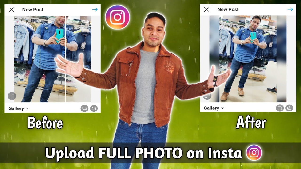 How to Upload Full Picture on Instagram | Instagram par Full Pic kaise ...