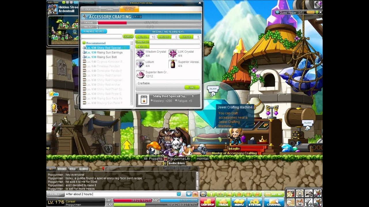 Maplestory Making a Shiny Red Special Symbol - YouTube