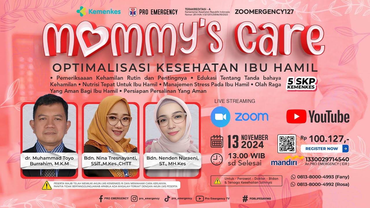 MOMMY'S CARE : Optimalisasi Kesehatan Ibu Hamil || ZOOMERGENCY127 - YouTube