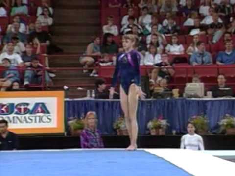 Lindsay Wing - Floor Exercise - 1997 U.S. Gymnastics Championships - Women - Day 1
