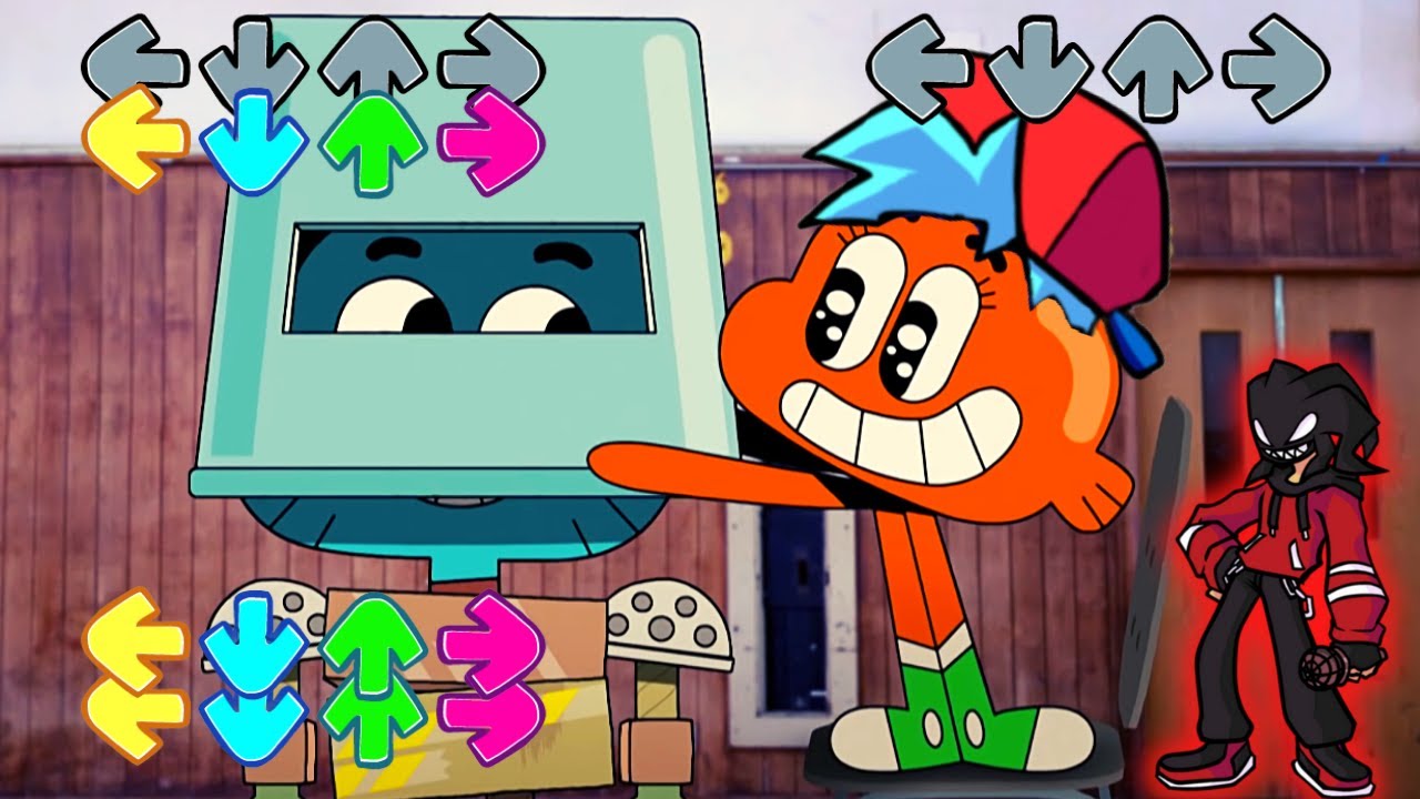 A.G.O.T.I. fnf be like in Gumball | Who's bullying you? TINA REX ...