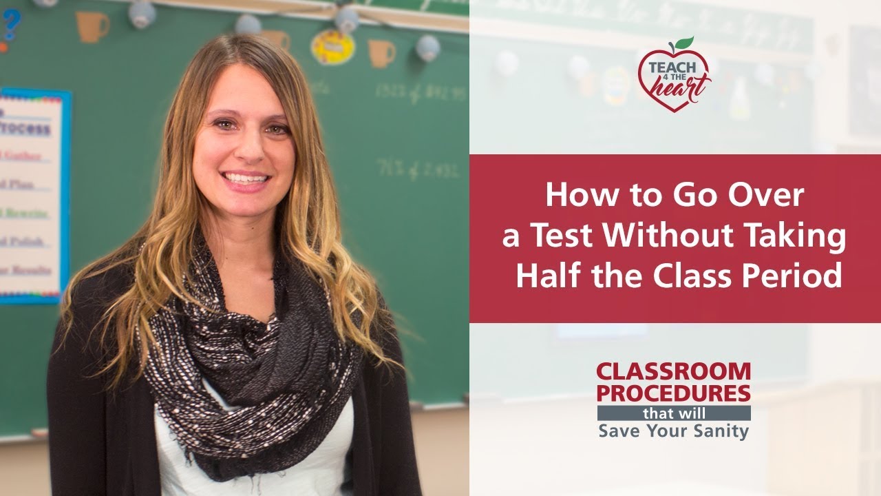 How to Keep Going Over the Test from Consuming Your Entire Class Period ...