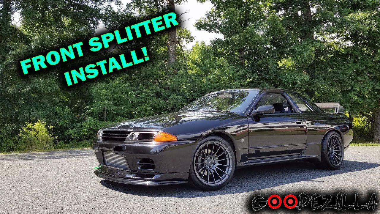 R32 GTR RocketZ AB Flug Front Splitter Install - YouTube
