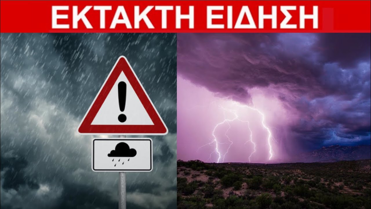 ΕΚΤΑΚΤΟ!!! ΚΑΚΟΚΑΙΡΙΑ Από Την Τρίτη! - YouTube