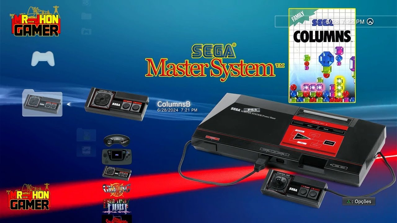 COLUMNS Master System PKG PS3 - YouTube
