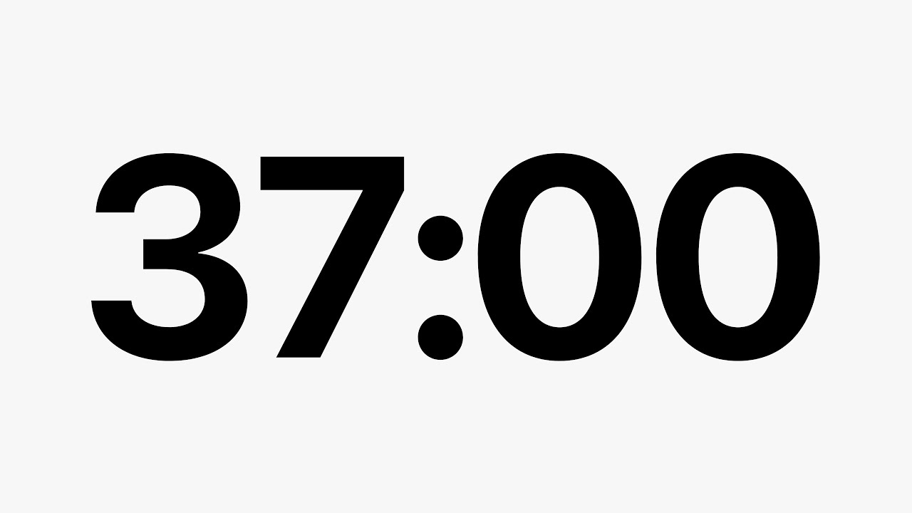 37 Minute Timer - YouTube