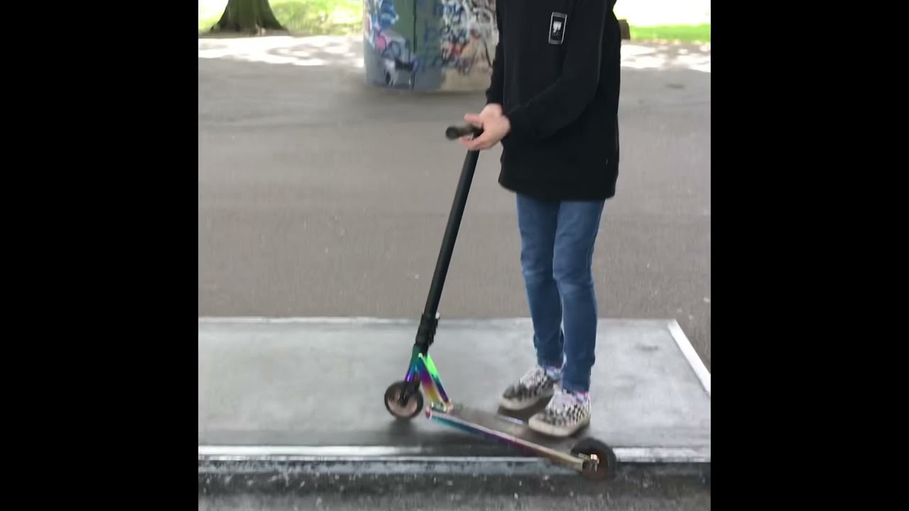 Grinden lernen Scooter Trick - YouTube