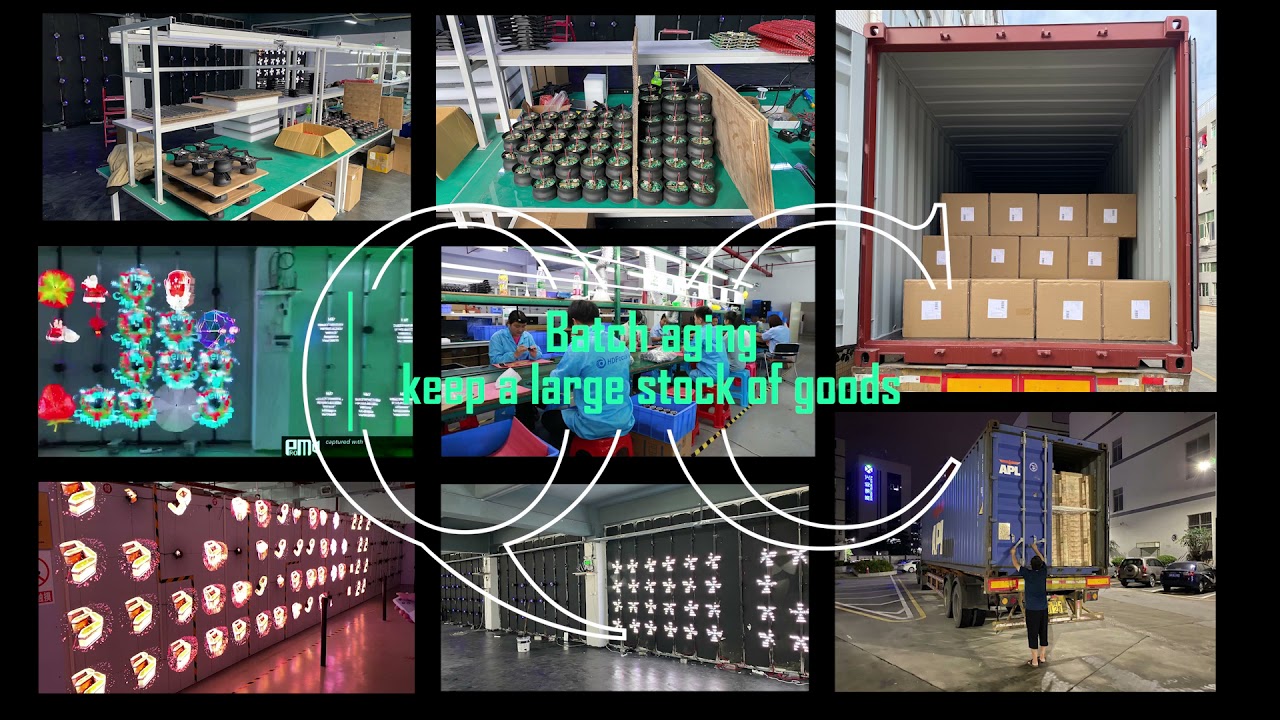 3D Hologram Fan LED Fan Projector Factory Production Line Real Shot ...